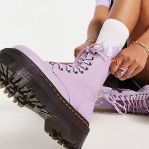 Dr. Martens | Shoes | Dr Martens Jadon Iii Lilac Platform Leather ...